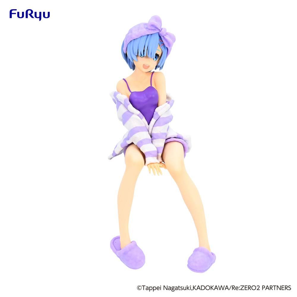 RE ZERO - Rem "Room Wear Purple" - Statue PVC Noodle Stopper 14cm ...