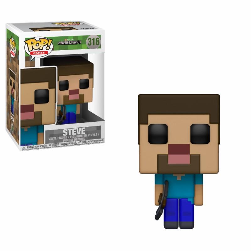 MINECRAFT - POP N° 316 - Steve : ShopForGeek.com: Bobble Head POP Funko ...