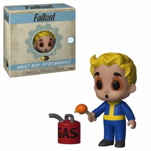 FALLOUT - 5 Star Vinyl Figure 8 cm - Pyromaniac Vault Boy : ShopForGeek ...
