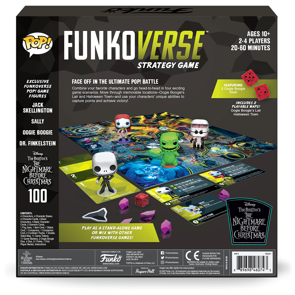 NIGHTMARE BEFORE CHRISTMAS - Funkoverse 100 4-Pack - Base Set 'UK ...