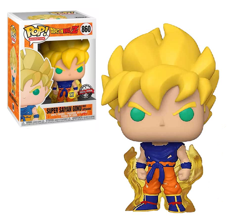 DRAGON BALL Z - POP Animation N° 860 - Goku Super Saiyan (GITD ...