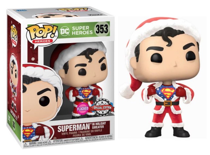 DC SUPER HEROES - POP N° 353 - Superman Flocked SPECIAL EDITION ...