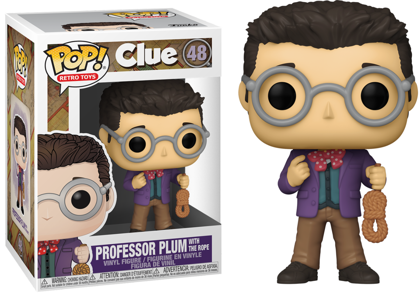 CLUEDO - POP N° 48 - Professor Plum w/Rope : ShopForGeek.com: Bobble ...