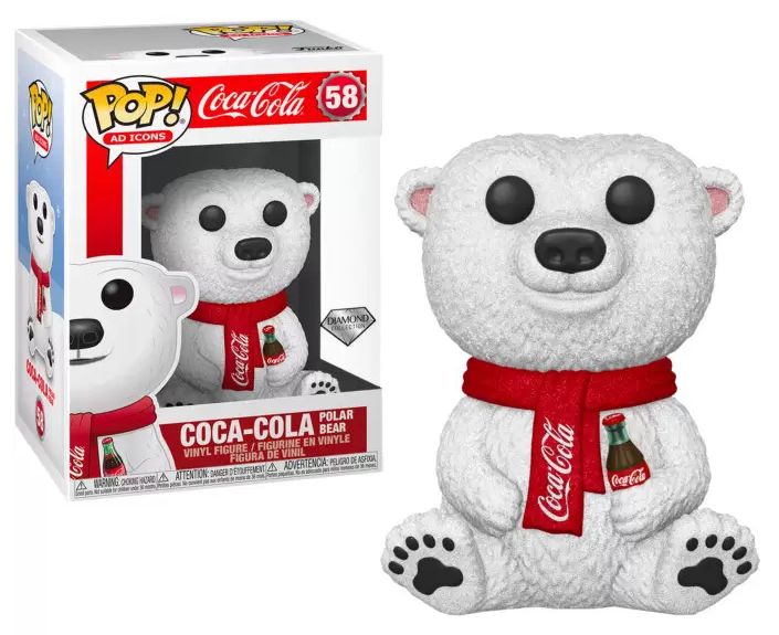 COCA-COLA - POP Ad Icons N° 58 - Coca-Cola Polar Bear (Diamond) : ShopForGeek.com: Cabezón POP ...