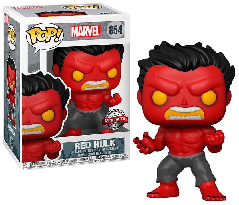MARVEL - POP Marvel N° 854 - Red Hulk with Chase : ShopForGeek.com ...