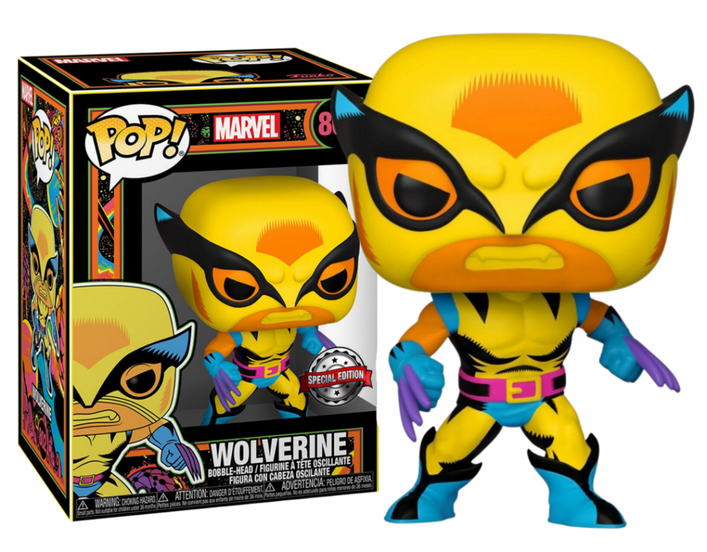 MARVEL - POP N° 802 - Wolverine Blacklight SPECIAL EDITION ...