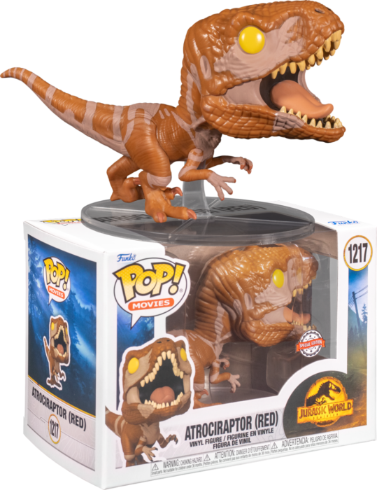 BEMS | JURASSIC WORLD 3 - POP Movies N° 1217 - Atrociraptor "Red"