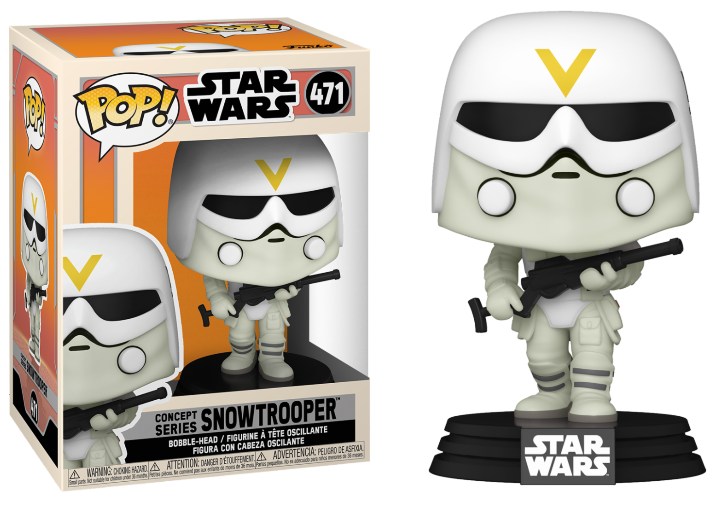 Funko Pop! Star Wars: Concept Series - Snowtrooper #471 Figure ...