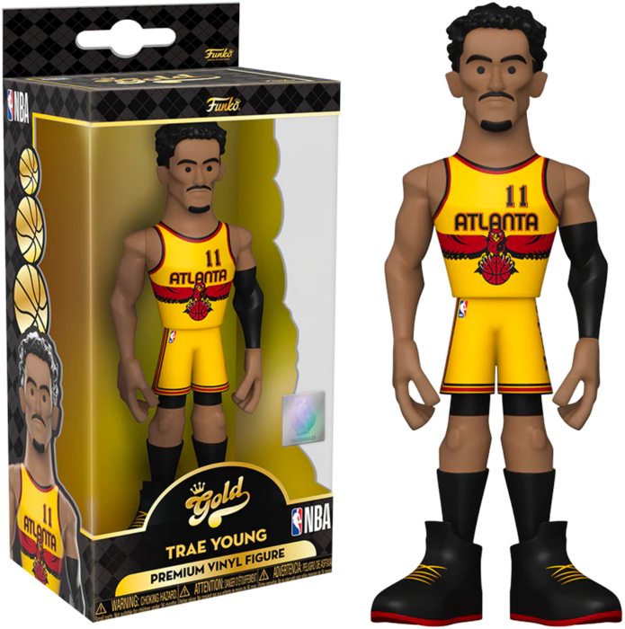 NBA - Trae Young - Gold 5" Vinyl Figure with Chase 13cm : ShopForGeek ...