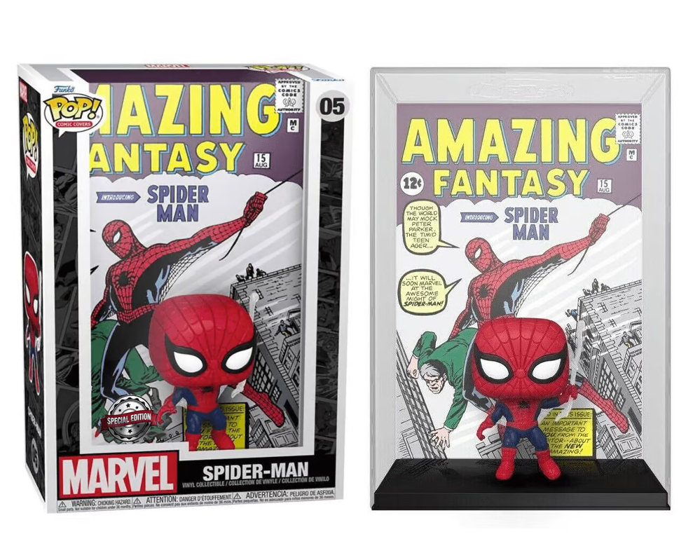 MARVEL - POP Comic Cover N° 05 - Spider-Man : ShopForGeek.com: Bobble ...