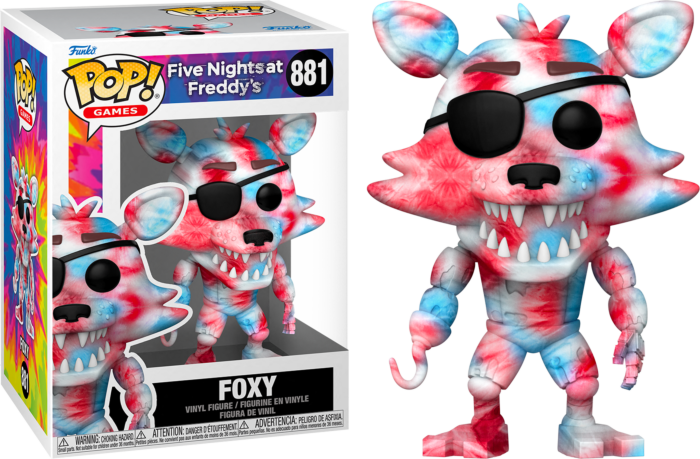 FNAF - POP N° 881 - TieDye - Foxy : ShopForGeek.com: Bobble Head POP ...