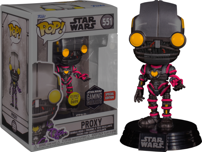 BEMS | STAR WARS THE FORCE UNLEASHED - POP Animation N° 551 - Proxy (GITD)