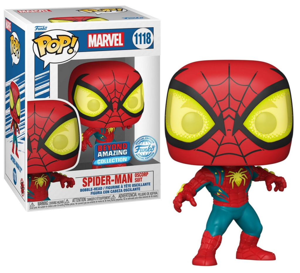 MARVEL - POP Marvel N° 1118 - Spider-Man "Oscorp Suit" : ShopForGeek ...
