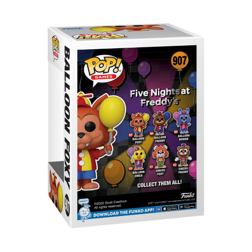 FNAF SECURITY BREACH - POP Games N° 907 - Balloon Foxy : ShopForGeek ...