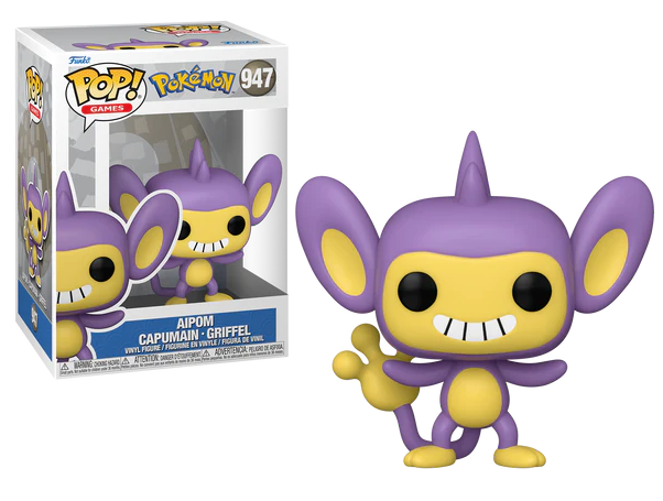 POKEMON - POP Games N° 947 - Aipom : ShopForGeek.com: Cabezón POP Funko ...