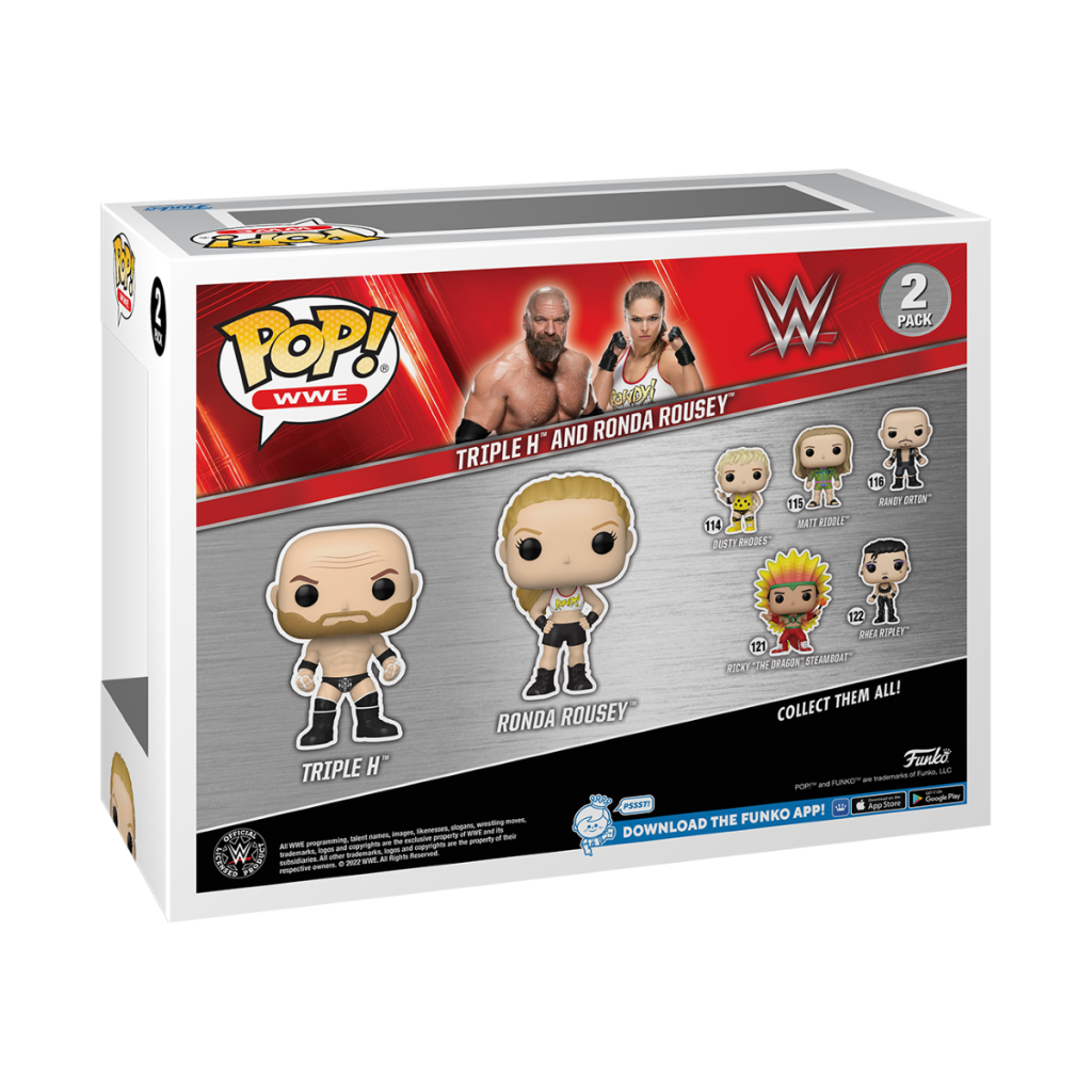 WWE - POP 2 Pack - Triple H and Ronda Rousey : ShopForGeek.com: Bobble ...