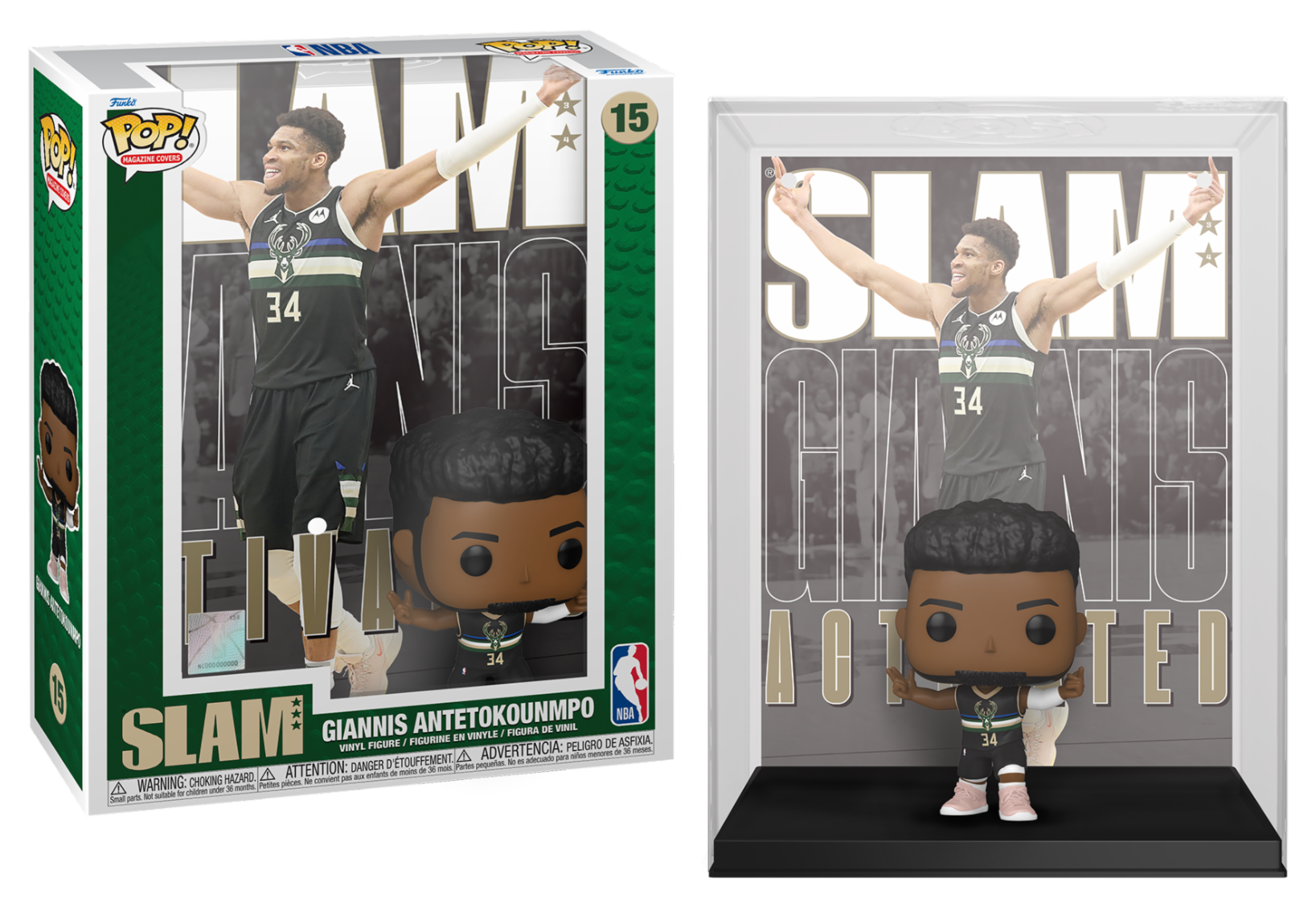 NBA - POP NBA Cover Slam N° 15 - Giannis Antetokounmp : ShopForGeek.com ...