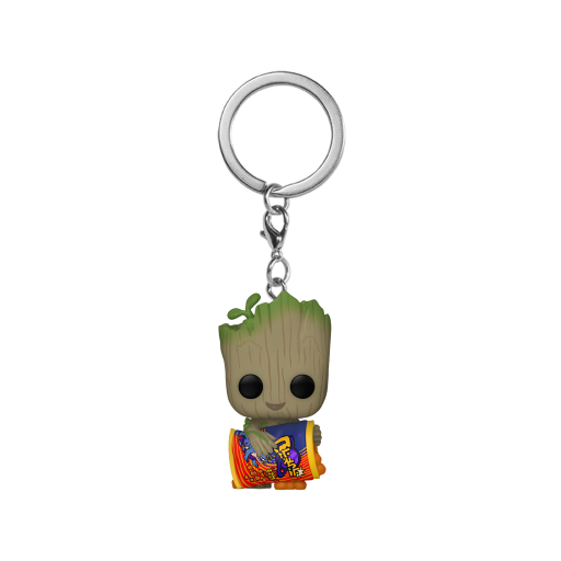 I AM GROOT - Pocket Pop Keychains - Groot with Cheese Puffs ...