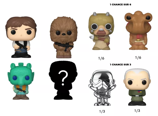STAR WARS - Bitty Pop 4 Pack 2.5cm - Han Solo : ShopForGeek.com: Bobble ...
