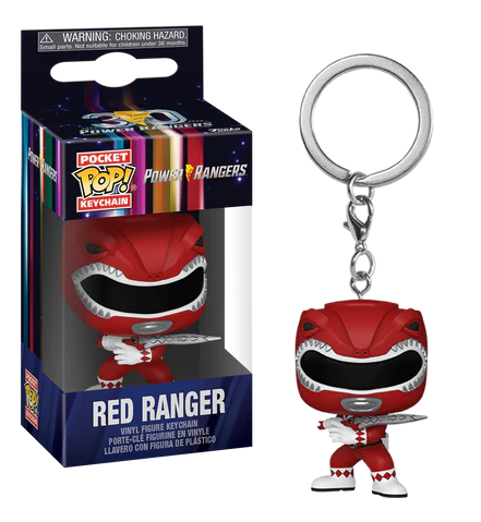 POWER RANGERS 30TH - Pocket Pop Keychains - Ranger Rouge : ShopForGeek ...