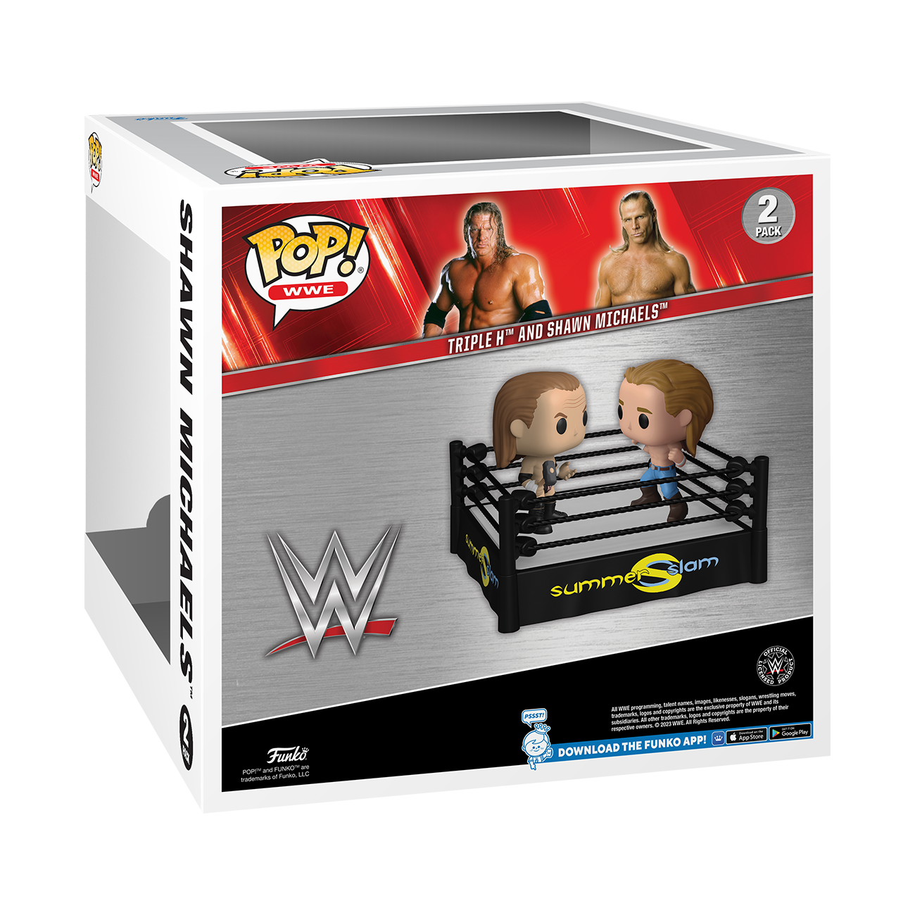 BEMS | WWE - POP Moments 2 Pack - SS Ring avec Triple H et Shawn Michaels