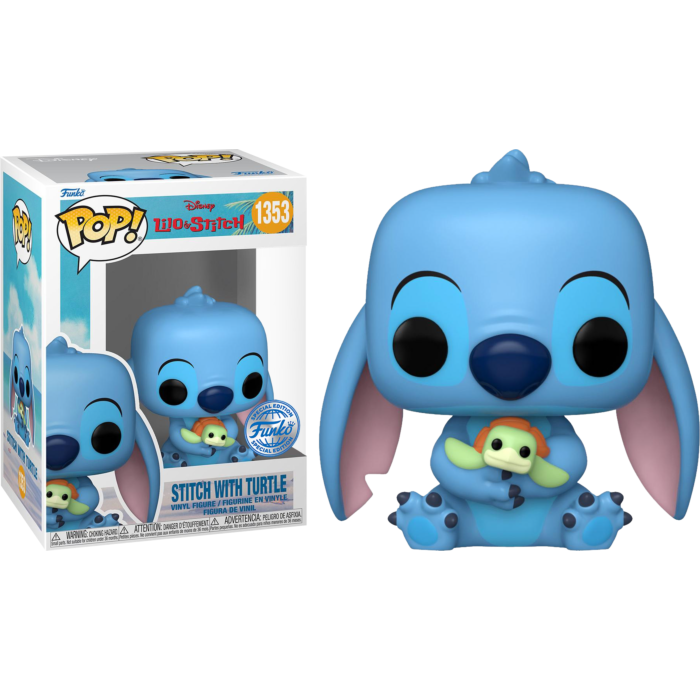 LILO & STITCH - POP N° 1353 - Stitch avec Tortue : ShopForGeek.com ...