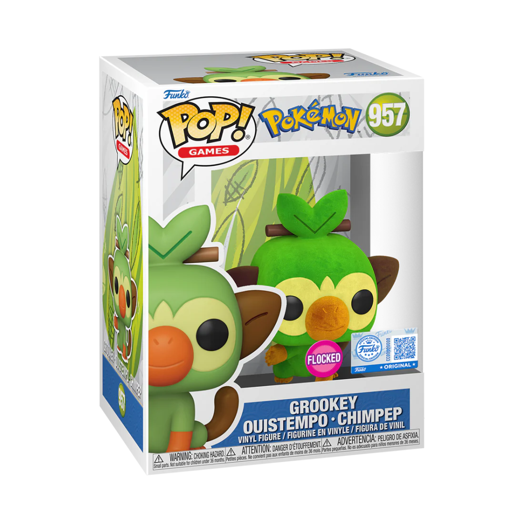 POKEMON - POP Games N° 957 - Grookey (Flocked) : ShopForGeek.com ...