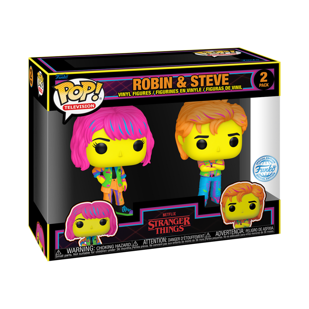 STRANGER THINGS - POP TV - 2 Pack Robin & Steve (BLKLT) : ShopForGeek ...