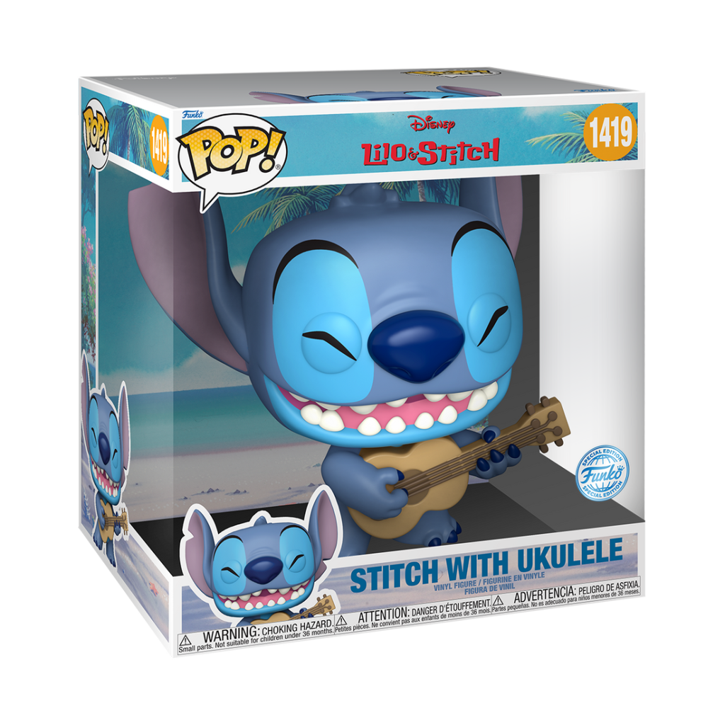LILO & STITCH - POP Jumbo N° 1419 - Stitch avec Ukelele : ShopForGeek ...