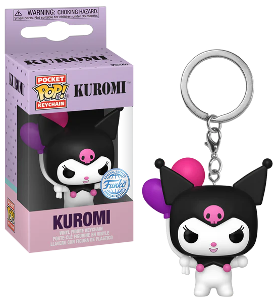 HELLO KITTY - Pocket Pop Keychains - Kuromi (with balloon ...