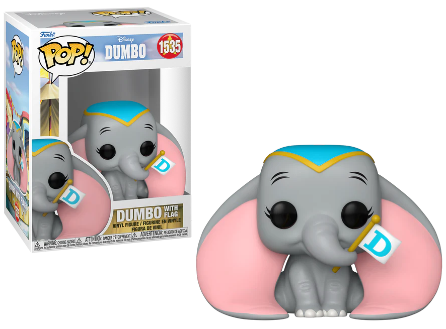 DUMBO - POP Disney N° 1535 - Dumbo with flag : ShopForGeek.com: Cabezón ...