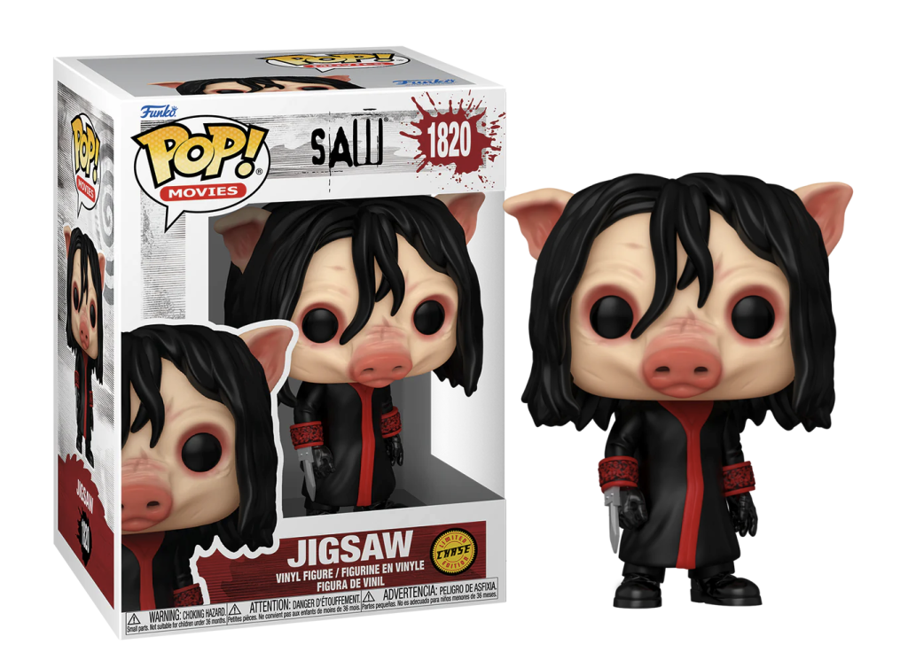 SAW - POP Movies N° 1820 - Jigsaw Killer with Chase : ShopForGeek.com: Bobble Head POP Funko Horror