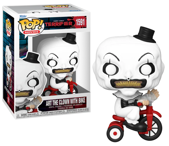 TERRIFIER - POP Movies N° 1591 - Art the Clown with Bike : ShopForGeek ...