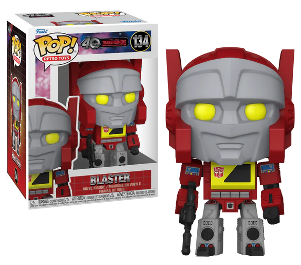 TRANSFORMERS G1 - POP Retro Toys N° 134 - Blaster : ShopForGeek.com: Cabezón POP Funko Transformers