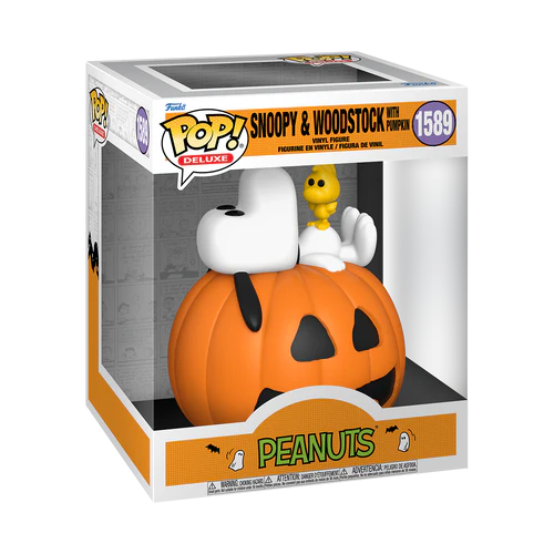 PEANUTS - POP Deluxe N° 1589 - Snoopy et Woodstock sur citrouille ...