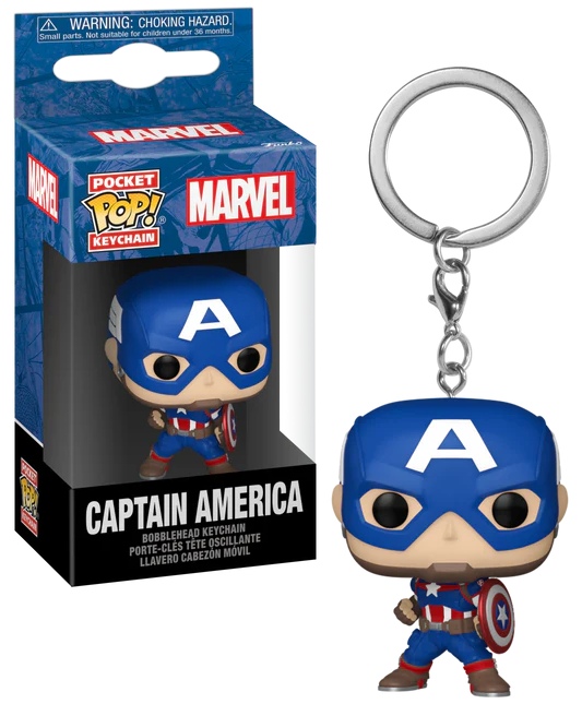 MARVEL NEW CLASSICS - Pocket Pop Keychains - Captain America ...