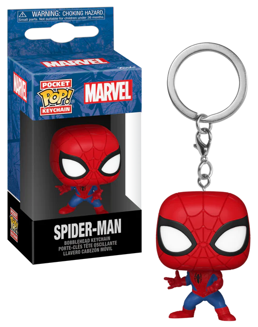MARVEL NEW CLASSICS - Pocket Pop Keychains - Spider-Man : ShopForGeek.com: Llavero Funko Marvel