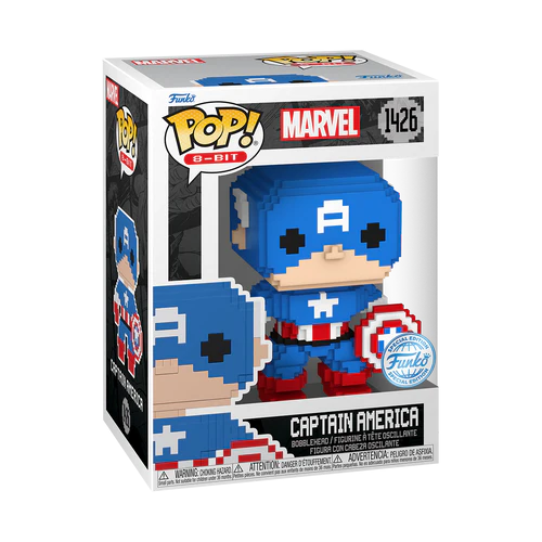8-BIT - POP Marvel N° 1426 - Captain America : ShopForGeek.com: Cabezón ...