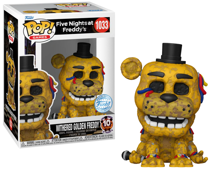 FIVE NIGHTS AT FREDDY'S - POP Gaming N° 1033 - Withered Golden Freedy ...