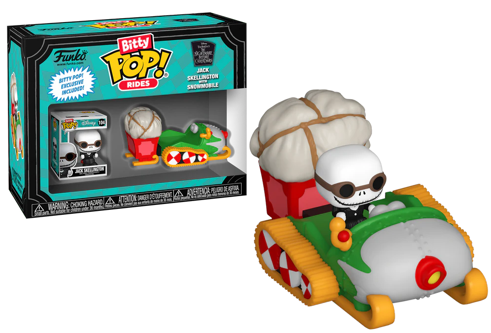 NBX - Bitty Pop Ride - Jack Skellington with Snowmobile : ShopForGeek ...
