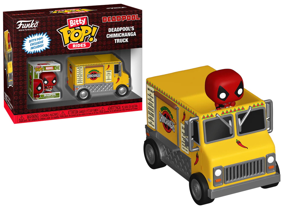 MARVEL - Bitty Pop Ride - Deadpool with Chimichanga Truck : ShopForGeek ...
