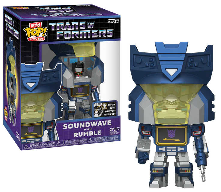 TRANSFORMERS - Bitty Bots - Soundwave with Rumble : ShopForGeek.com ...