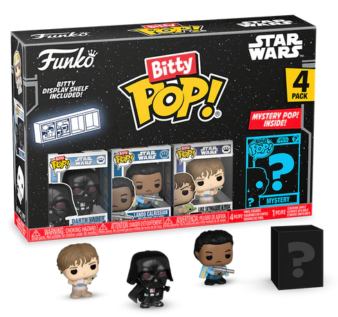 STAR WARS - Bitty Pop 4 Pack 2.5cm - Darth Vader : ShopForGeek.com ...