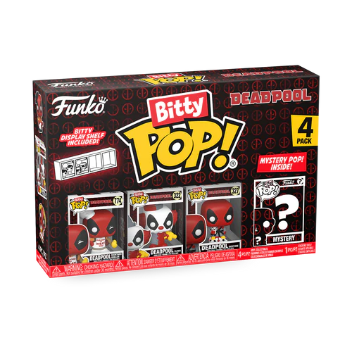 DEADPOOL - Bitty Pop 4 Pack 2.5cm - BBQ Master : ShopForGeek.com ...