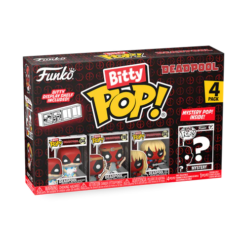 DEADPOOL - Bitty Pop 4 Pack 2.5cm - Sleepover : ShopForGeek.com ...