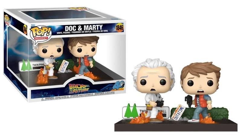 RETOUR VERS LE FUTUR - POP Moment N° 1846 - Doc & Marty : ShopForGeek.com: Bobble Head POP Funko ...