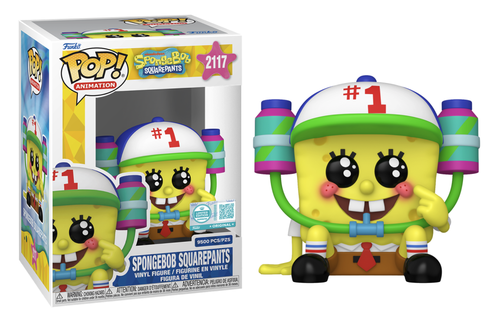 SPONGEBOB - POP Supreme N° 2117 - Spongebob with hat With Protector ...