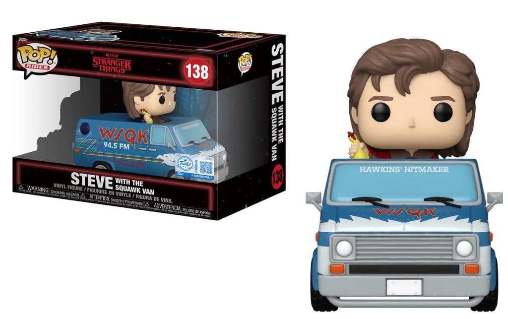 STRANGER THINGS S5 - POP Ride DLX N° 138 - Steve with Squawk van : ShopForGeek.com: Bobble Head ...