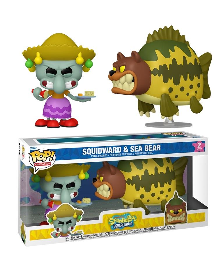 SPONGEBOB - POP Animation - 2 Pack Squidward & Sea Bear : ShopForGeek ...
