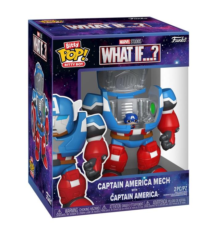 MARVEL - Bitty Bots - Captain America Mech avec Cap : ShopForGeek.com ...